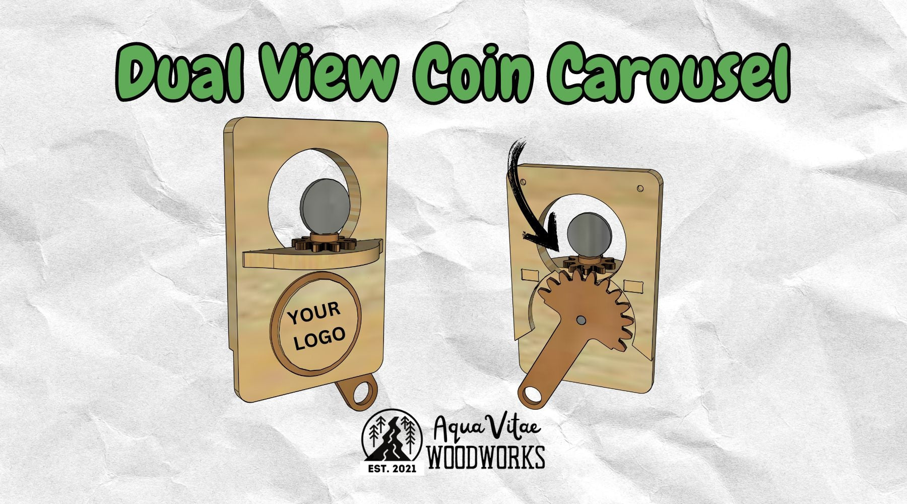 Dual View Coin Carousel – Aqua Vitae Woodworks
